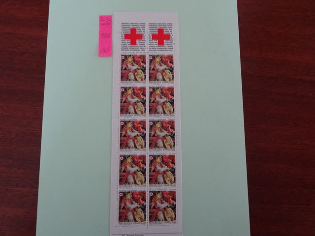 FRANCE 1985 BANDE Carnet Croix rouge n°2034 Retable d'Issenheim Colmar Neuf ** EUR 3,50 ...