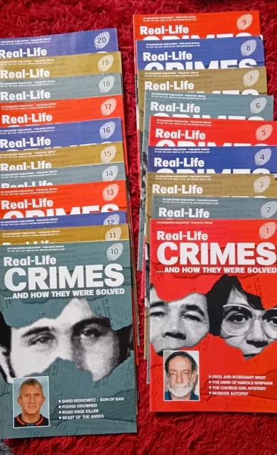 REAL LIFE CRIMES Magazine Issues 1 To 41 ( Minus Issue 37) £11.12 ...