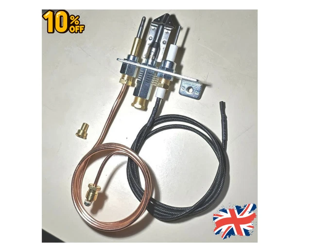 FALCON NATURAL GAS Pilot Assembly 3 Way Flame 537742000 Natural /Lpg £ ...