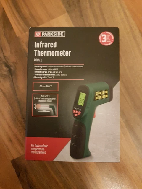 PARKSIDE INFRARED THERMOMETER fast surface temperature measurement £9. ...