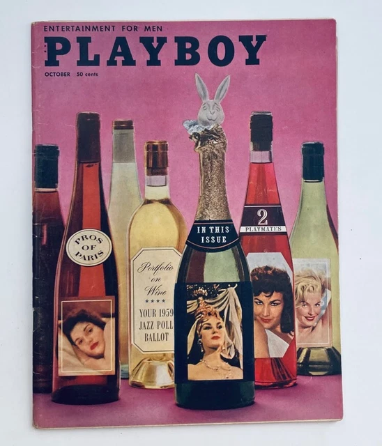 VTG PLAYBOY MAGAZINE October 1958 Mara Corday & Patricia w Centerfold ...