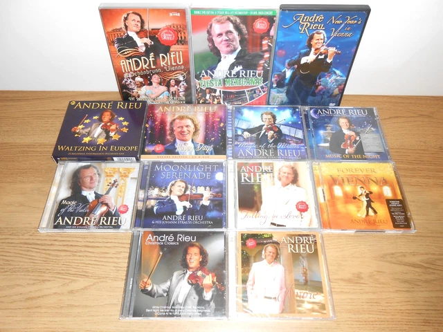 ANDRE RIEU CD/DVD Bundle ( 13 Items: 10 CDs + 10 DVDs) [Ref: AR2] £12. ...