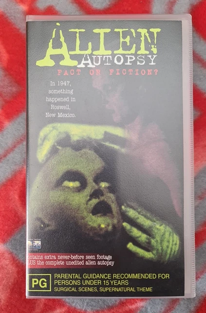 ALIEN AUTOPSY - Fact Or Fiction [VHS] Video Tape 1995 Sci-Fi VGC $100. ...
