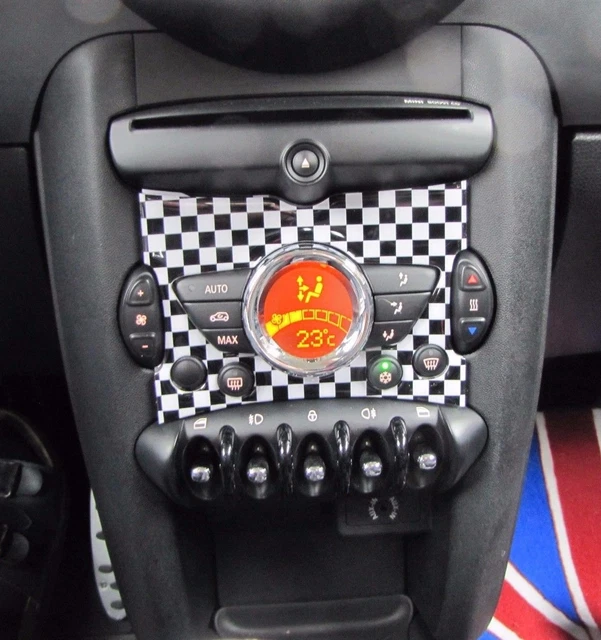 CONSOLE CENTRALE CHECKER Flag Pour Mini Cooper R55 Clubman R60 ...