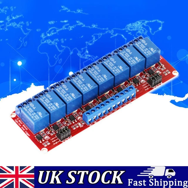 1/2/4/8 CHANNEL RELAY Module with Optocoupler 5V 12V 24V Relay Module ...