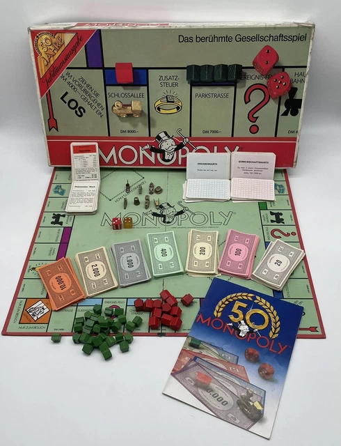 MONOPOLY - 50 JAHRE JUBILÄUMSAUSGABE 1985 - PARKER - Brettspiel ...