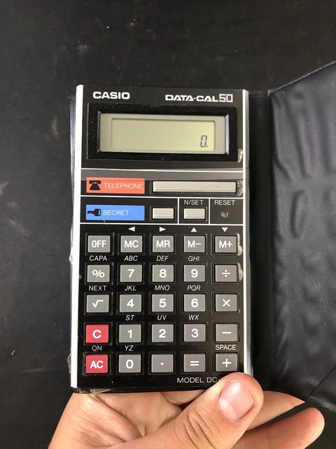 VINTAGE CASIO DATA-CAL 50 Model DC-150A Pocket Calculator Working Vc2 ...