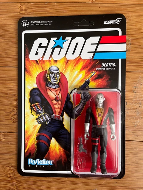 BNIB GI JOE Reacción Destro Proveedor De Armas Figura De Acción Super7 ...
