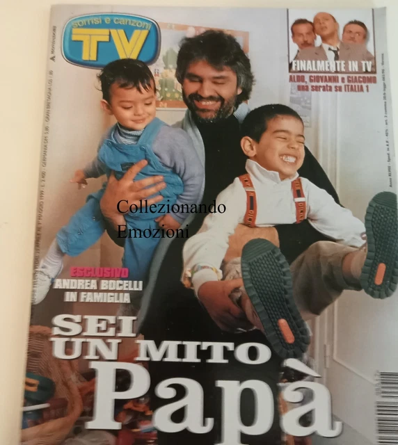 TV SORRISI E canzoni n.17 1999-Bocelli-Montalcini-Aldo Giovanni Giac ...