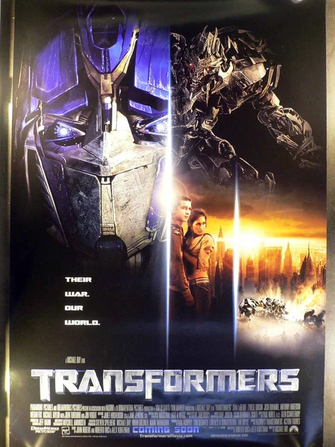 TRANSFORMERS - MEGAN Fox - Peter Cullen - Int. Filmposter 100x70cm gerollt EUR 16,00 - PicClick FR