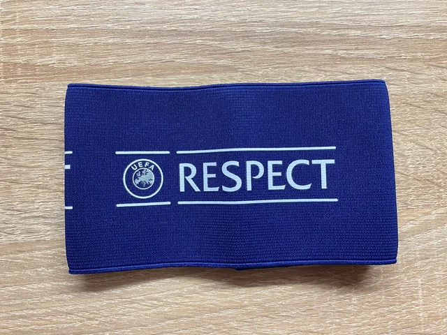 UEFA CHAMPIONS LEAGUE Respect Captain Armband COLLECTIBLE EDITION #1 £ ...