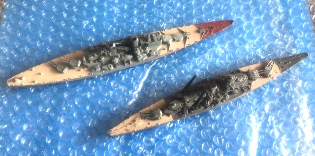 M741 H.M.S VANGUARD Battleship + M745 SCHARNHORST - Tri-ang Hornby ...