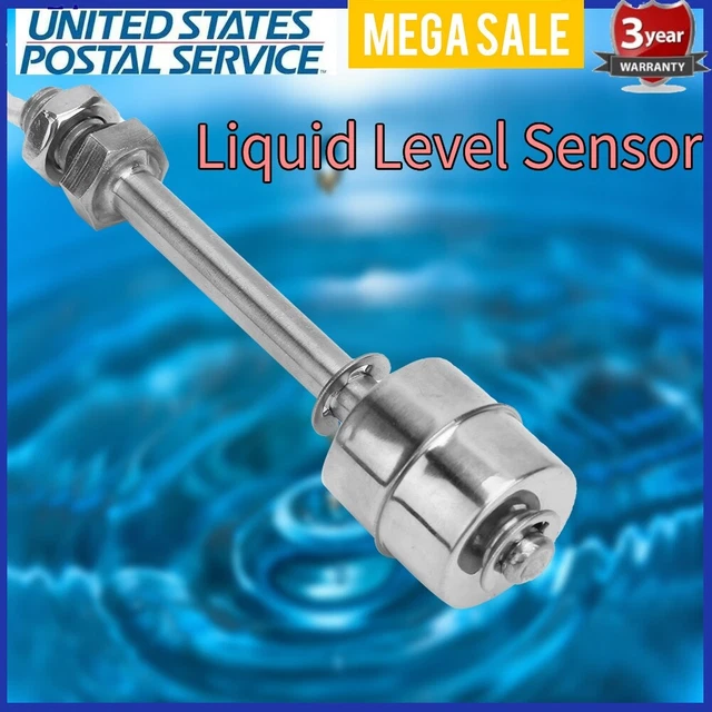 VERTICAL STAINLESS LIQUID Sensor Float Switch Steel Pool Can Water ...