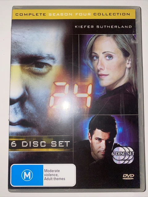 24: THE COMPLETE SEASON FOUR (6 DISC SET) (DVD) Very Good PAL Region 4 FAST POST $11.88 ...