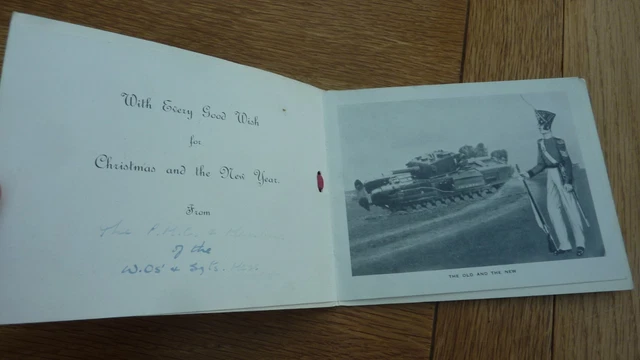 WW2 1948 ORIGINAL 32 Assault Engineer Regt X Mas Card Churchill Tank ...