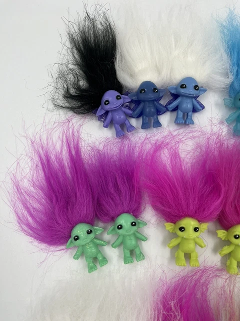 LIL ZELFS MINIATURE Trolls Pencil Topper Figure Lot 18 Glow Dark ...