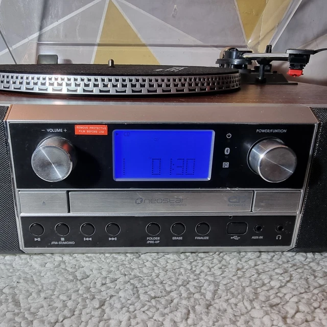 NEOSTAR TURNTABLE TCDR-300C CD, MP3 Recorder Music System w/ Encode ...