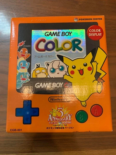 GAME BOY COLOR 3rd Anniversary Nintendo Version Pokemon Center Limited ...