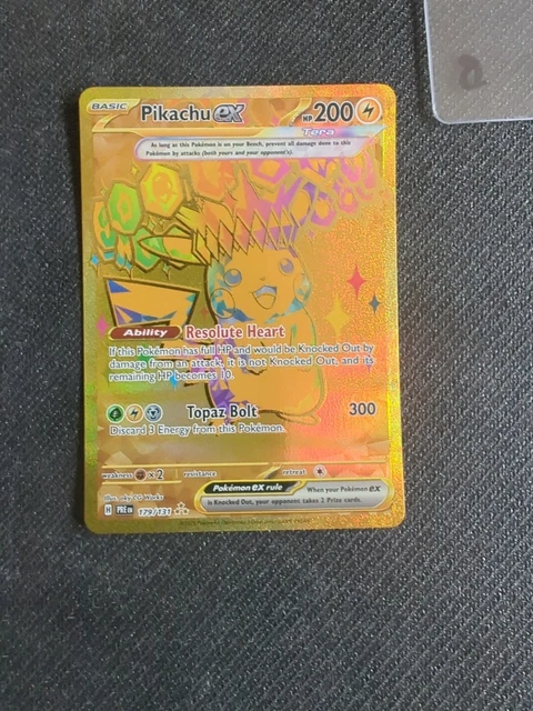 POKEMON PIKACHU EX Prismatic Evolutions Holo Card 179/131 SV Rare £37. ...