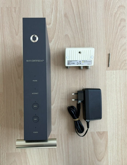 VODAFONE WI-FI 6 Station TG6442VF Kabel Router mit netzteil und adapter ...