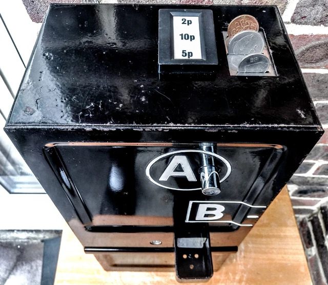 ORIGINAL BRITISH A B coin box 14D 8A GPO BT P&T payphone K2 K6 phone ...