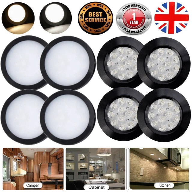 12V RECESSED LED Spot Ceiling Lights Camper Van Caravan Motorhome Boat ...