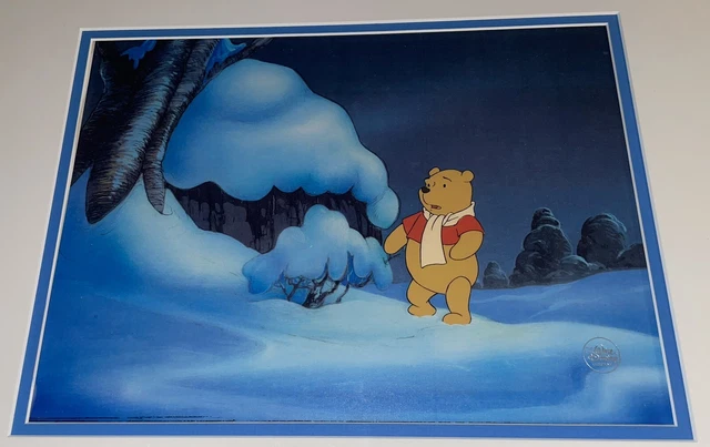 WINNIE THE POOH Original Production Cel Animation Art Disney Piglet Owl ...