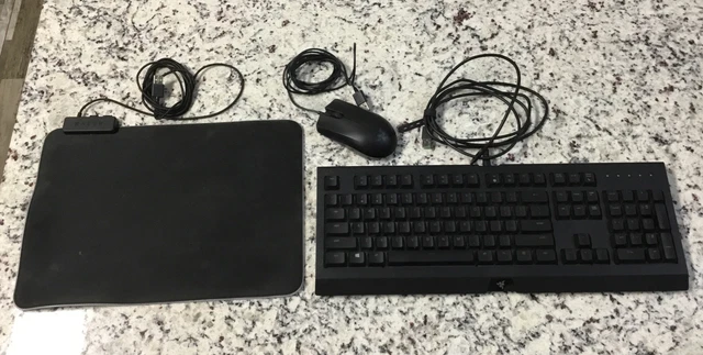 RAZER GAMING LOT Cynosa Keyboard, Abyssus Mouse And Mat £35.38 ...