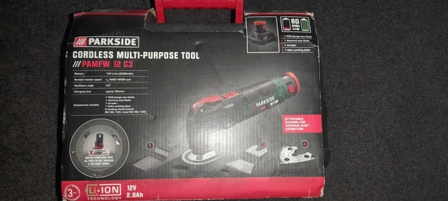 PARKSIDE CORDLESS MULTI-PURPOSE Tool With 20v 2Ah Battery And Charger ...