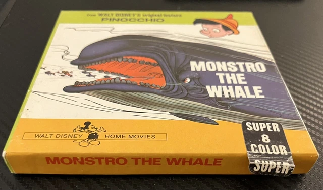 VINTAGE WALT DISNEY Pinocchio “Monstro the Whale” Super 8mm Color ...
