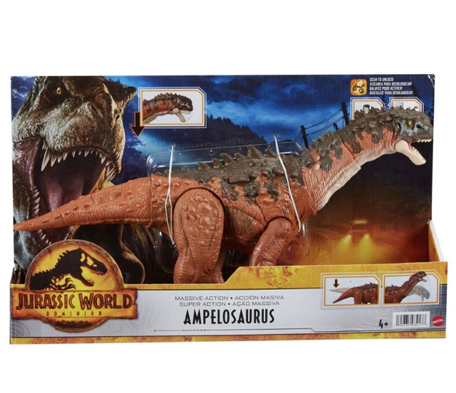 JURASSIC WORLD DOMINION Massive Action Ampelosaurus Dinosaur Toy Figure ...