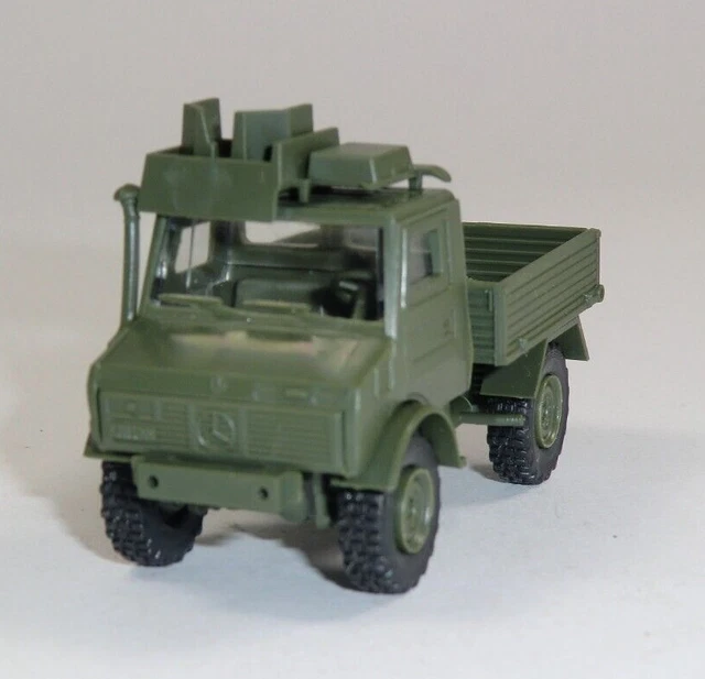 ROCO MINITANKS - Unimog U 1200 + Pflug + MSA, 1:87, mit OVP #23-0691/R ...