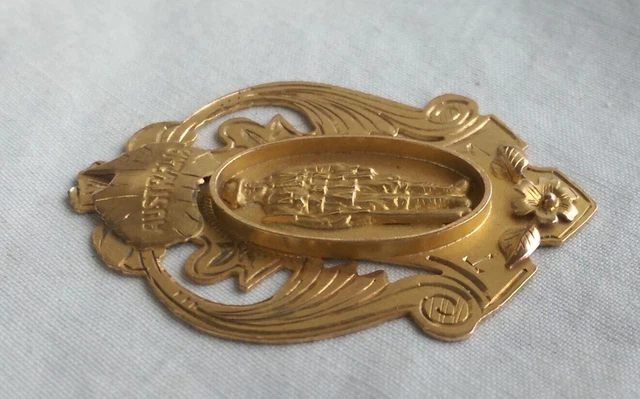 AUSTRALIAN WW1 15CT gold fob. 5th LH, 14th FAB. MM winner 1917. Qld. 5 ...