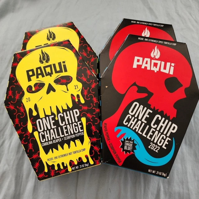 PAQUI ONE CHIP Challenge (2x 2021 [exp. 02/22] & 2x 2022 [06/23]) Lot £ ...