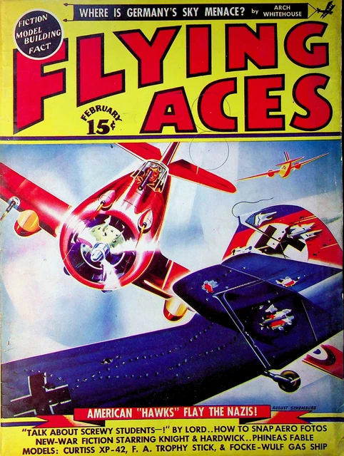 FLYING ACES PULP / Magazine Feb 1940 Vol. 34 #3 VG Low Grade £6.68 ...