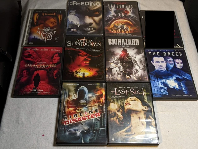LOT OF 9 Horror Movie DVDs - The Breed, Dracula III, The Feeding ...