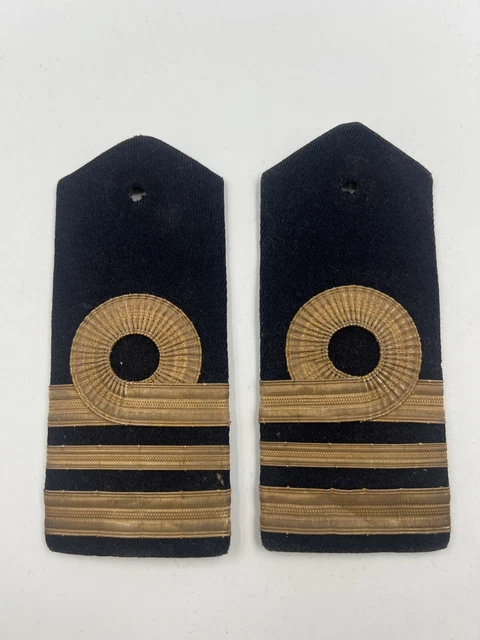 GENUINE WW2 ROYAL Navy Officers Rank Epaulettes Lieutenant Commander £ ...