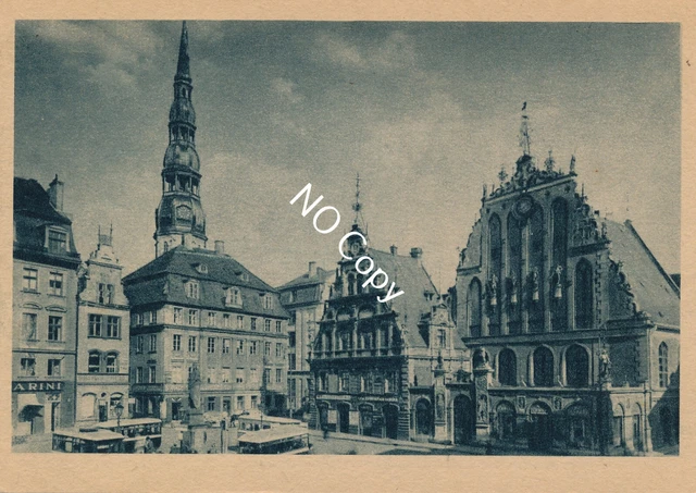 FOTO WW2 Lettland Riga Rathausplatz AK X147 EUR 34,90 - PicClick DE