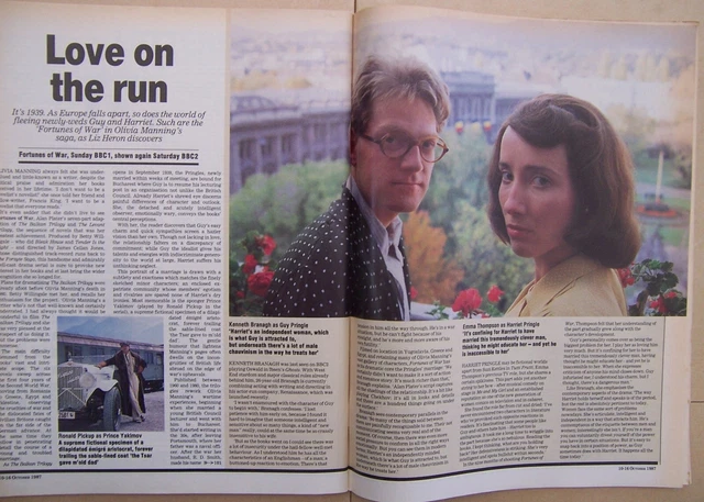 RADIO TIMES/1987/EMMA THOMPSON/KENNETH Branagh/Karl Howman/Doctor Who ...