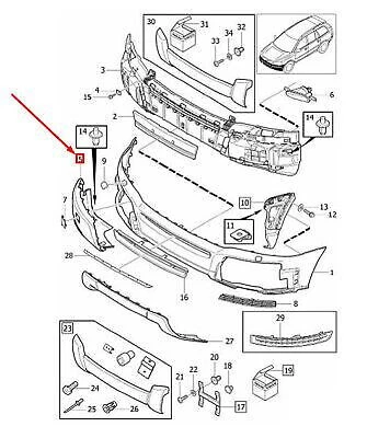 OEM VOLVO XC90 Mk1 Front Bumper Right Side Cover Panel 30678951 Genuine ...