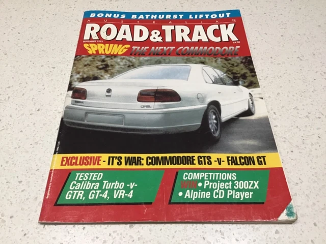 VINTAGE ROAD AND Tracking Racing Magazine Bathurst Holden Commodore V8 ...