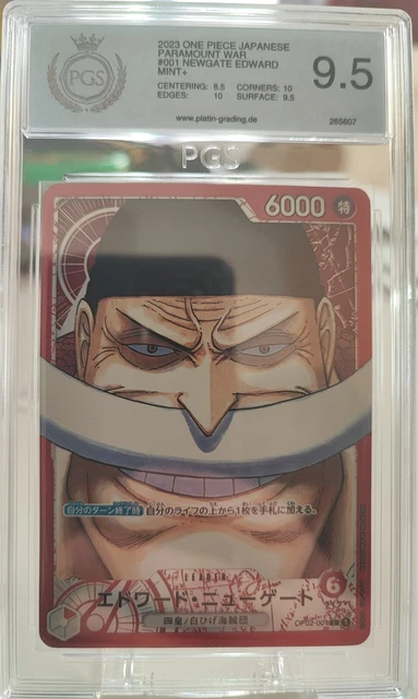 EDWARD NEWGATE OP02 001 One Piece TCG/CCG Leader Alt Art Parallel ...