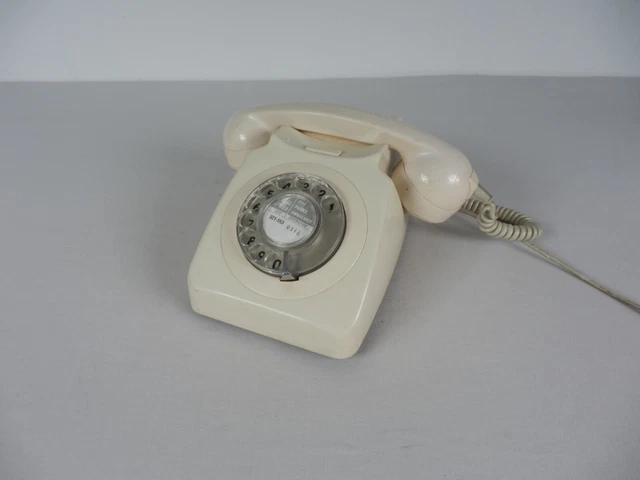 VINTAGE BT GPO Rotary Dial Telephone - White £15.99 - PicClick UK