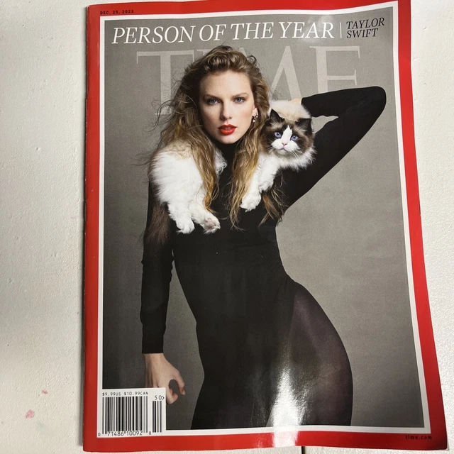 TAYLOR SWIFT TIME Magazine Person of the Year December 2023 Cat Cover ...