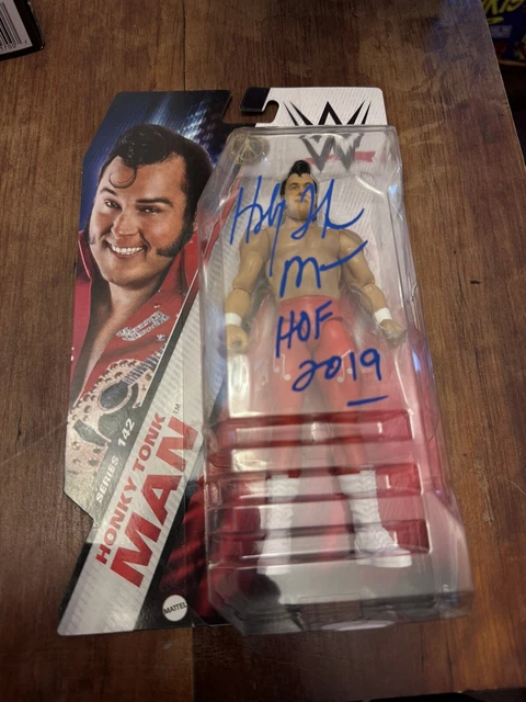 2023 MATTEL WWE Basic Series 142 Honky Tonk Man MOC WWF Signed JSA COA ...