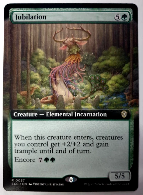 JUBILATION - EXTENDED Rare - Lorwyn Eclipsed Commander - 0037 NM £9.29 ...