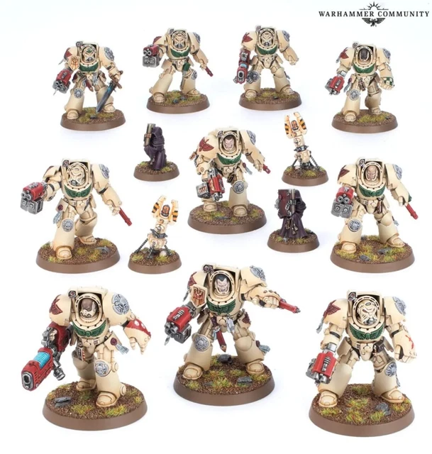 WARHAMMER 40K 10X Dark Angel Deathwing Terminators plus 2x upgrade ...