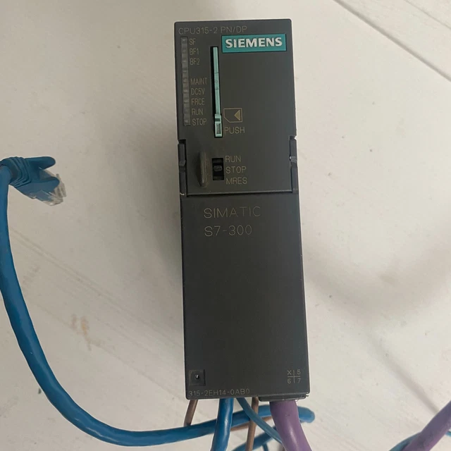 SIEMENS SIMATIC S7-300 CPU315-2 PN/DP 6ES7 315-2EH14-0AB0 PLC Processor ...