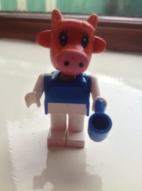 MINIFIGURE LEGO VINTAGE Fabuland Clara Mucca - Figura Animale 1988 ...