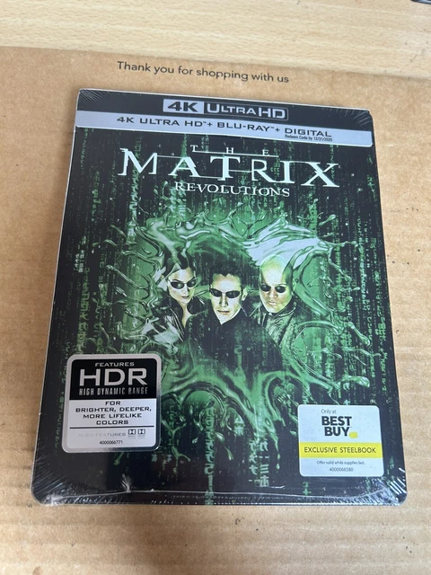 MATRIX REVOLUTIONS US BestBuy 4K UHD Blu Ray SteelBook New & Sealed ...